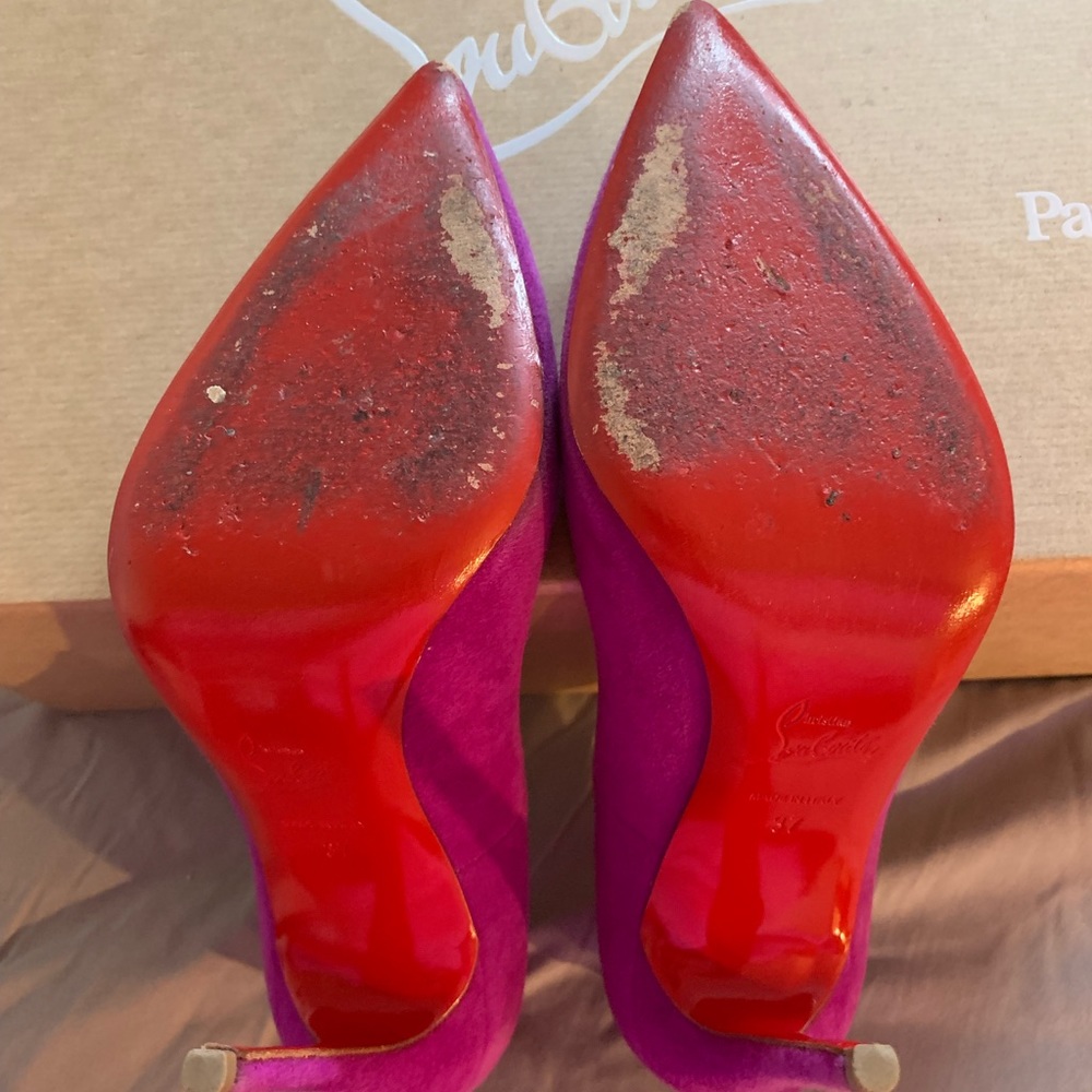 Christian Louboutin Purple So Kate Pumps - Gem